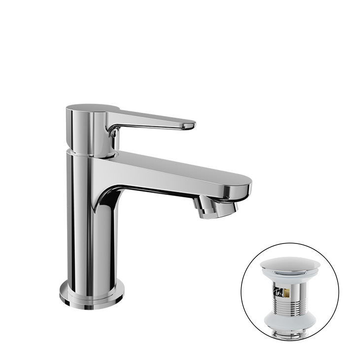 Single-hole lavatory faucet, including return valve - O40-1006-1PL ...